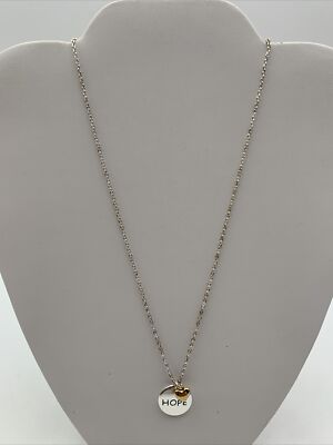 AVON HOPE Necklace Double-Sided (other Side “ESPOIR” 17” Chain | eBay