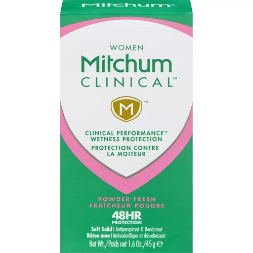 8x Mitchum Women Clinical Powder Fresh AntiPerspirant Deodorant Soft ...