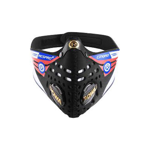 RESPRO CINQRO MASK BLACK LG, XL FILTRATION NEOPRENE FOR SPORTS W ...