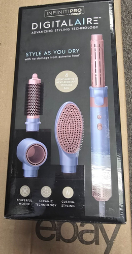 Conair InfinitiPRO DigitalAIRE Multi Styler & Bag - Blue & Pink SAME ...