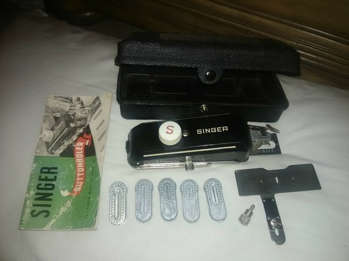 Singer buttonholer for low shank sewing machines with all five template ...