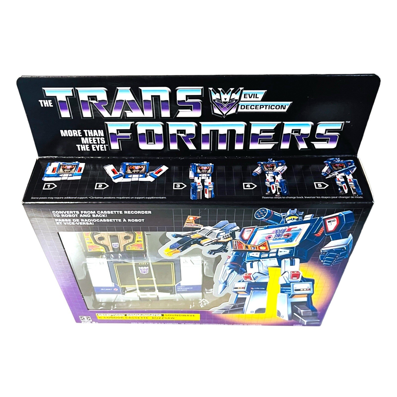 Transformers G1 Soundwave w Buzzsaw Cassette 2019 Walmart Reissue USA ...