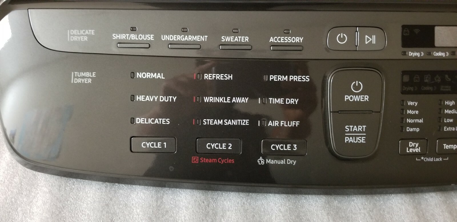 DC97-20094B New Samsung Flex Dryer Control Panel only for DVG55M9600V ...