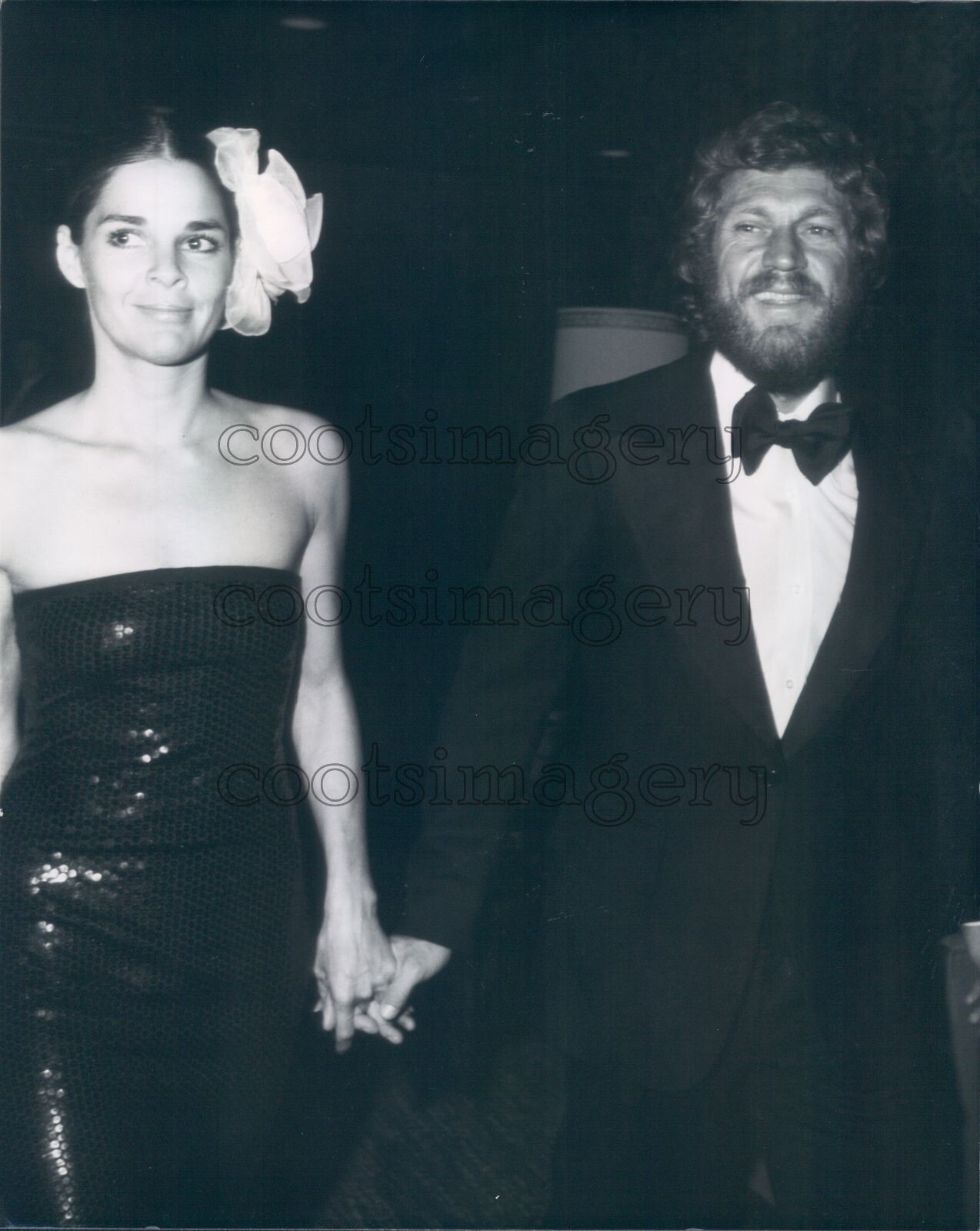 Press Photo Steve McQueen Holds Hands With Ali McGraw Formal Attire | eBay