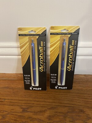 Pilot Acroball 1000 RT Ball Point Pen, 0.7mm, Navy Barrel & Black Ink ...