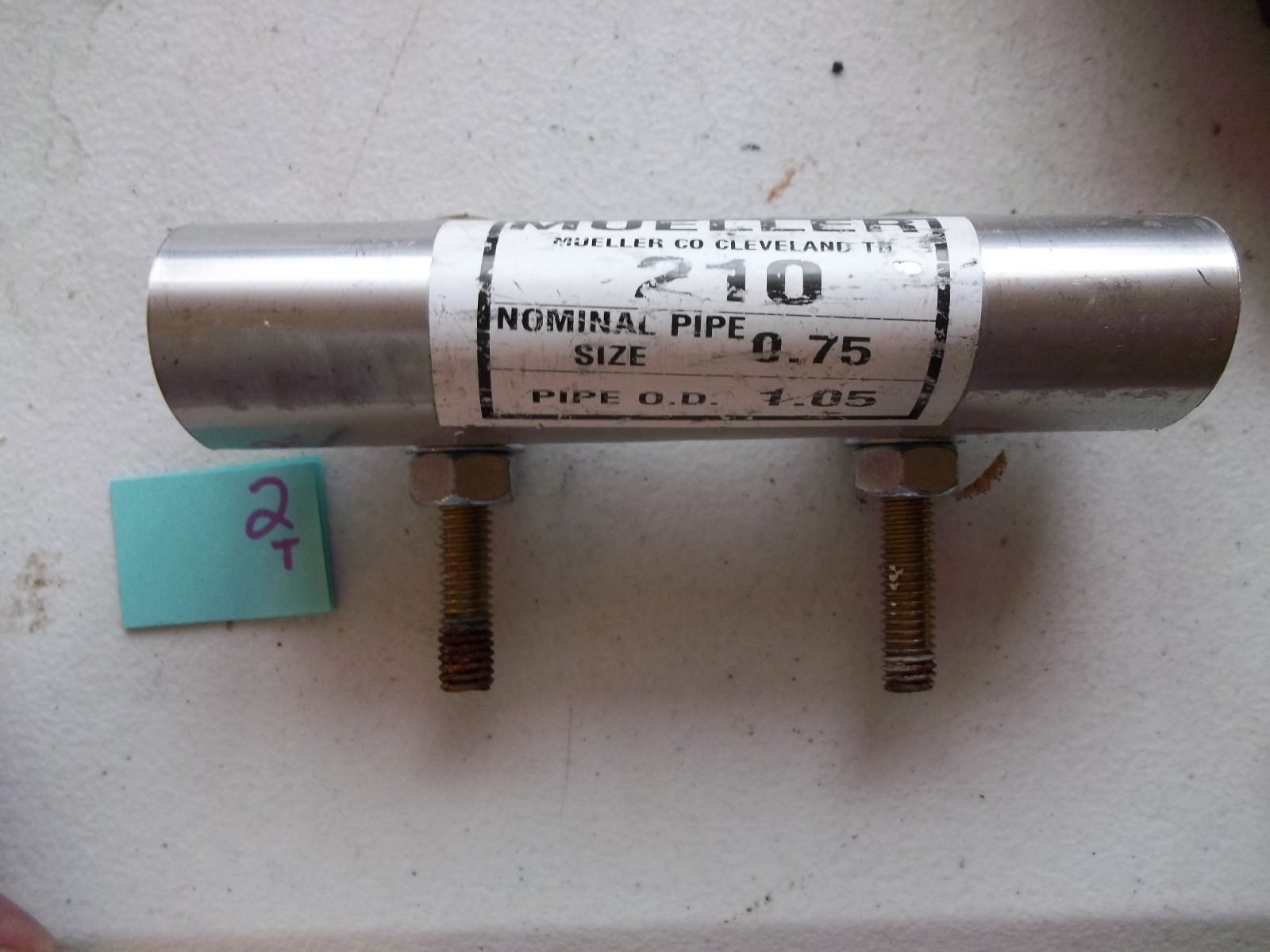 MUELLER PIPE SAVER REPAIR CLAMP 210 210-06-0105 NOM .75 PIPE OD 1.05 ...