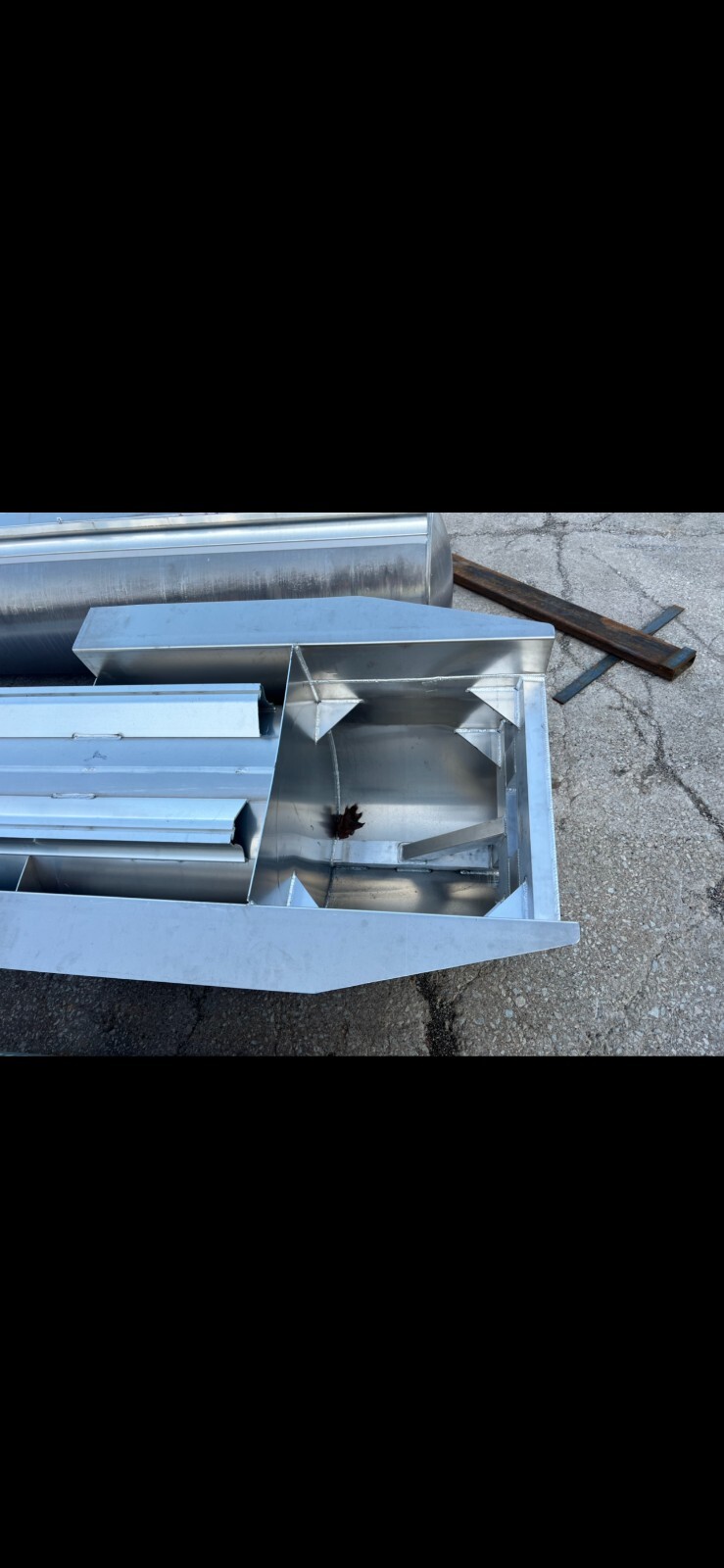 Pontoon log with Transom, Custom Length for tritoon conversion | eBay