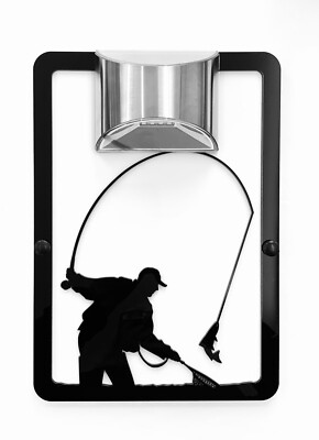 Fisherman Wall Plaque Angler Solar Light Wall Plaque Gift | eBay