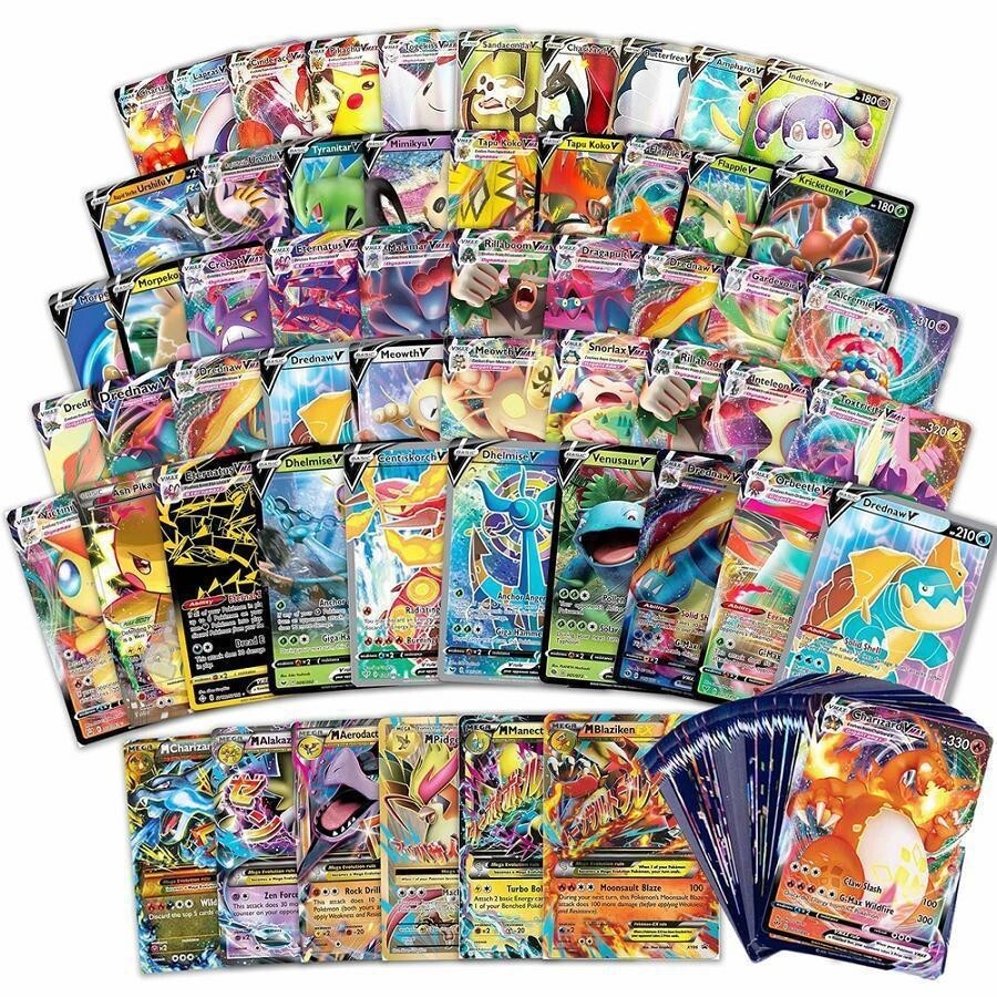 Pokémon Card Gold Pack 25 Cards VSTAR VMAX V EX GX HOLOs included ...