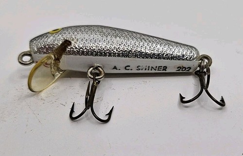 Vintage AC Shiners Fishing Lures NO 202 Wooden Action Certified New Old ...