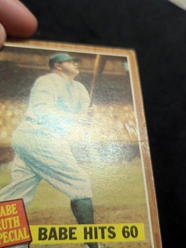 Topps 1962 Baseball Babe Ruth Hits 60 Card #139 Vintage 🔥 | eBay