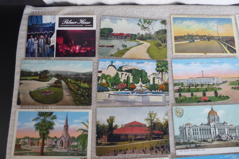 Lot of 49 Vintage Postcards Mostly Unposted Stamped Photo Linen Travel ...