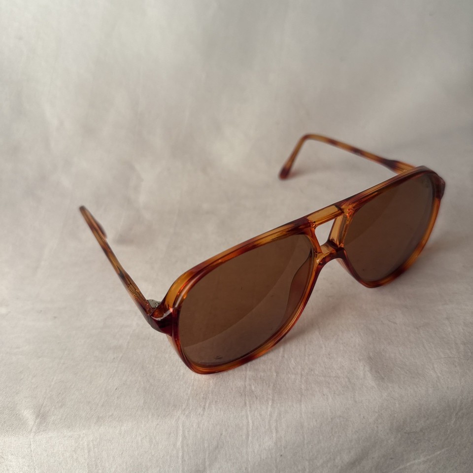 Vintage 60s 70s Grandpa Driver Aviator Tortoise Shell SunGlasses Frame ...