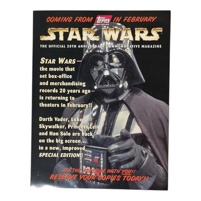Vintage 1996 Topps Star Wars 20th Anniversary Magazine Dealer ...