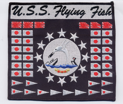 USS Flying Fish SS 229 - WWII Battleflag BC Patch Cat No B614 | eBay