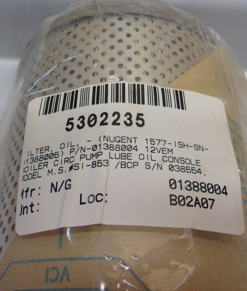 Nugent 01388004 OIL FILTER, 1974A | eBay