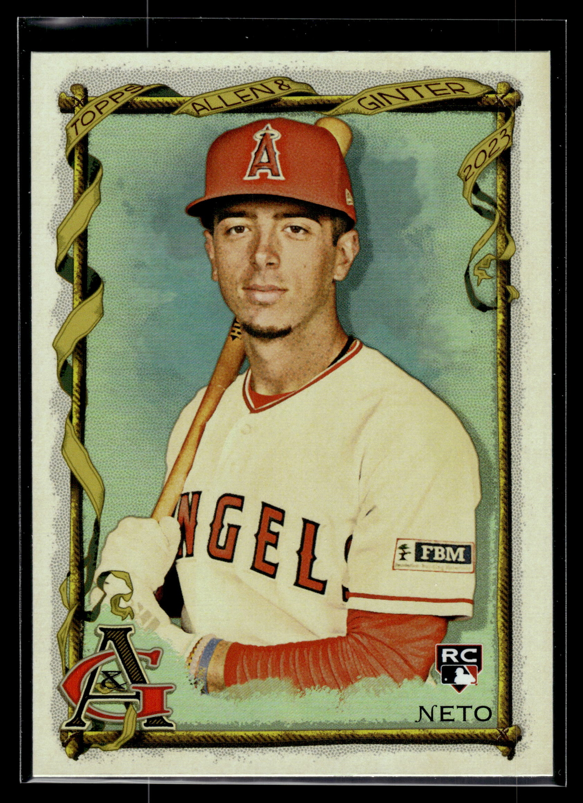 Zach Neto 2023 Topps Allen & Ginter Hot Box Silver Foil Portrait Card ...