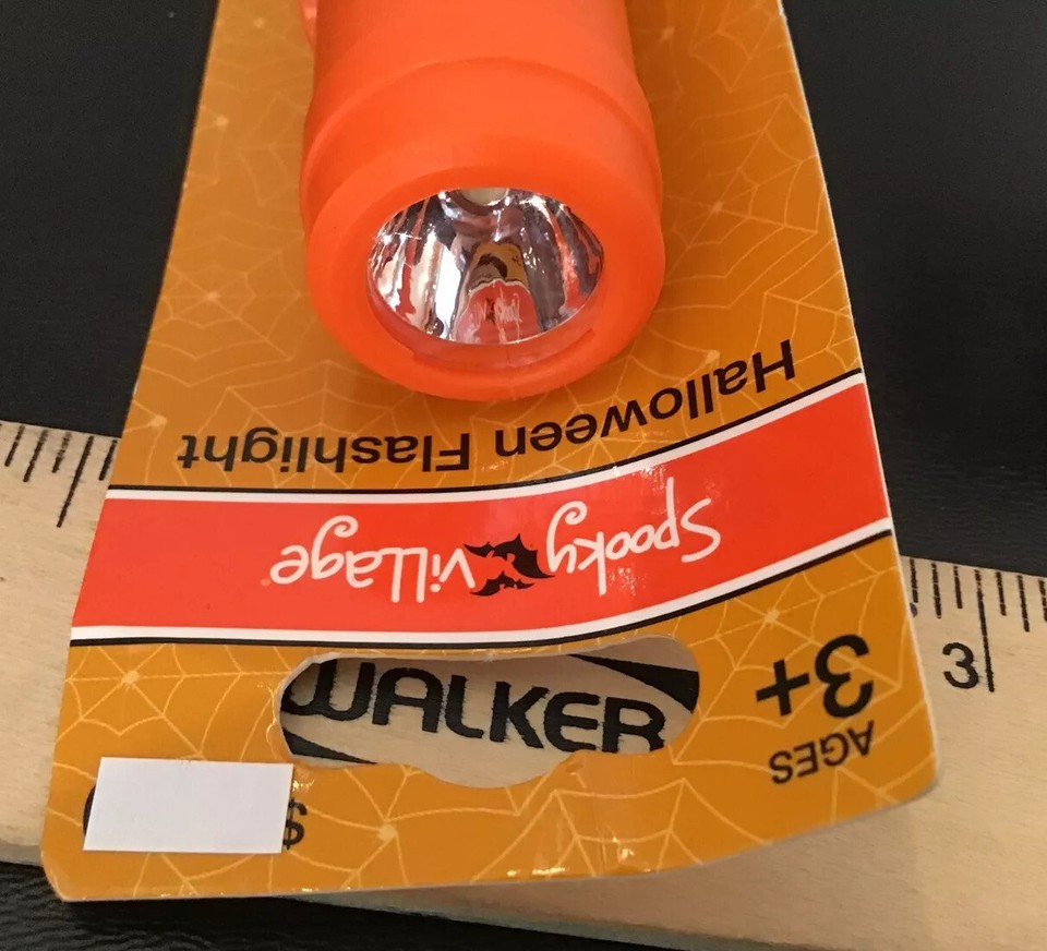 Orange Pumpkin ~OR~ Pink Cat Halloween Flashlight Red Safety Light up ...