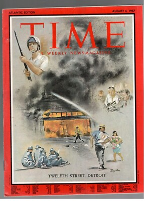 Twelfth Street, Detroit City Under Siege Time Magazine 1967 Août 4 | eBay