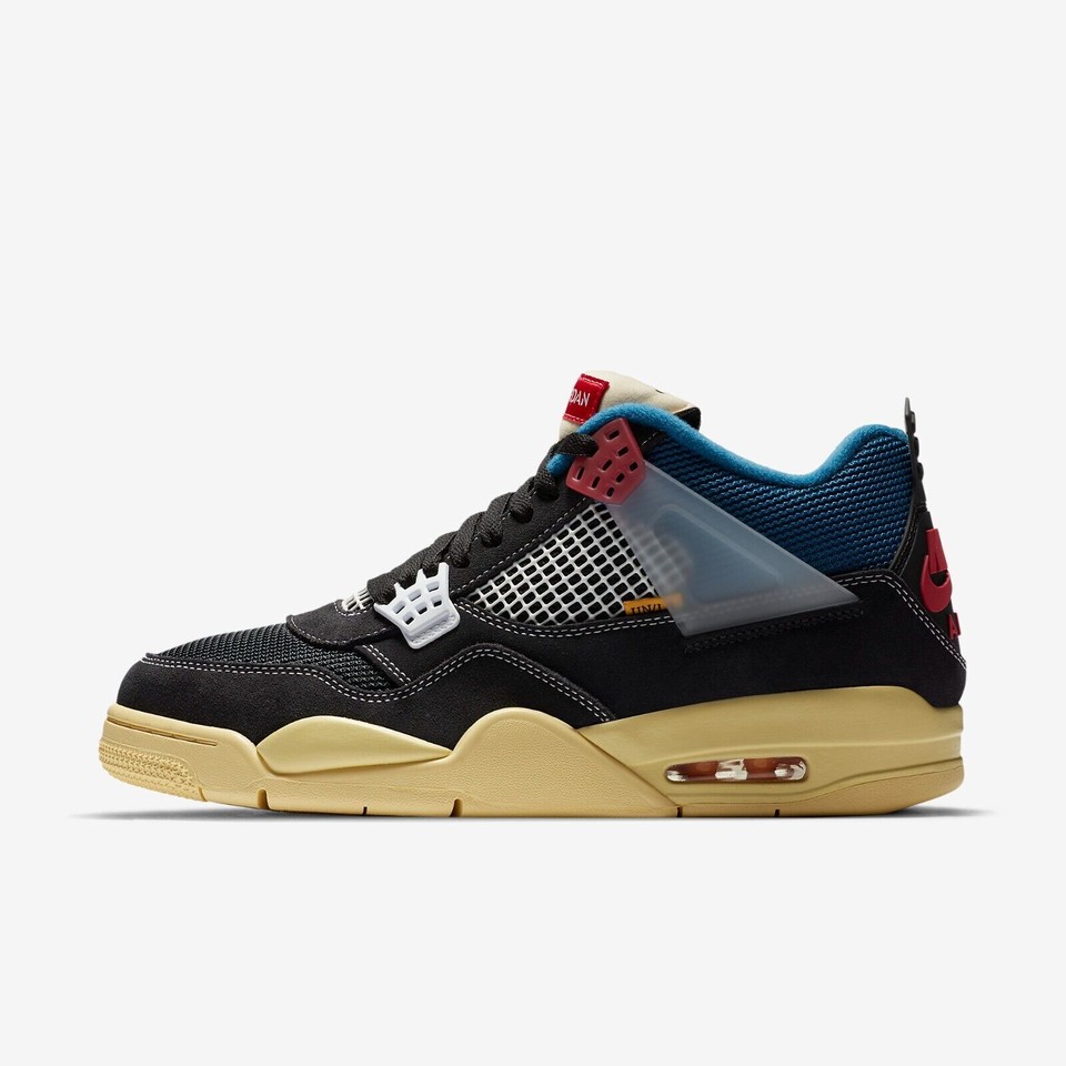 Nike air Jordan 4 x Union Retro Off Noir Black DC9533-001 Men's Size | eBay