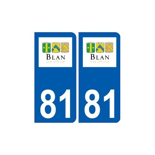 81 Blan logo autocollant plaque stickers ville | eBay