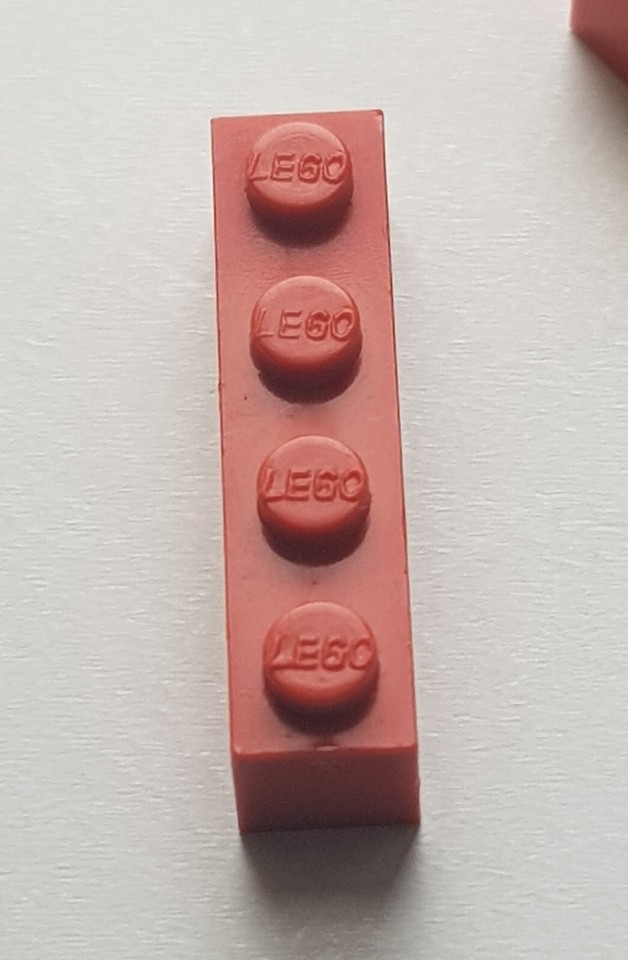 LEGO MODULEX 30 RED BRICKS 1x4 WITH LEGO ON STUDS | eBay