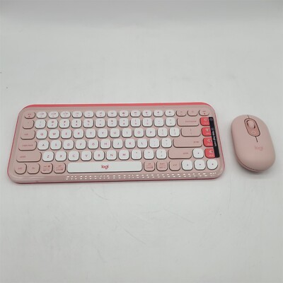Logitech POP ICON Combo, Bluetooth Keyboard and Mouse Combo - Rose *NO ...