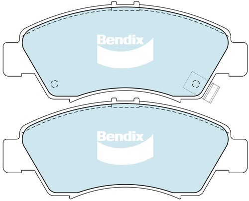 Brake Pads General CT Bendix DB1262GCT for Honda Jazz GE Hatchback 1.3 ...