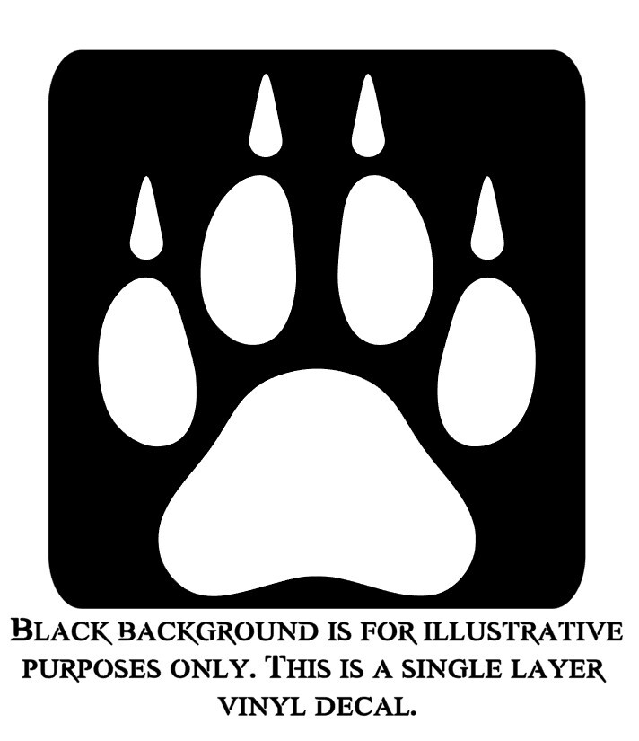 White Wolf Paw Print