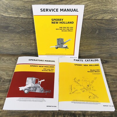 New Holland 354 Grinder Mixer Service Manual Parts Catalog Operators ...