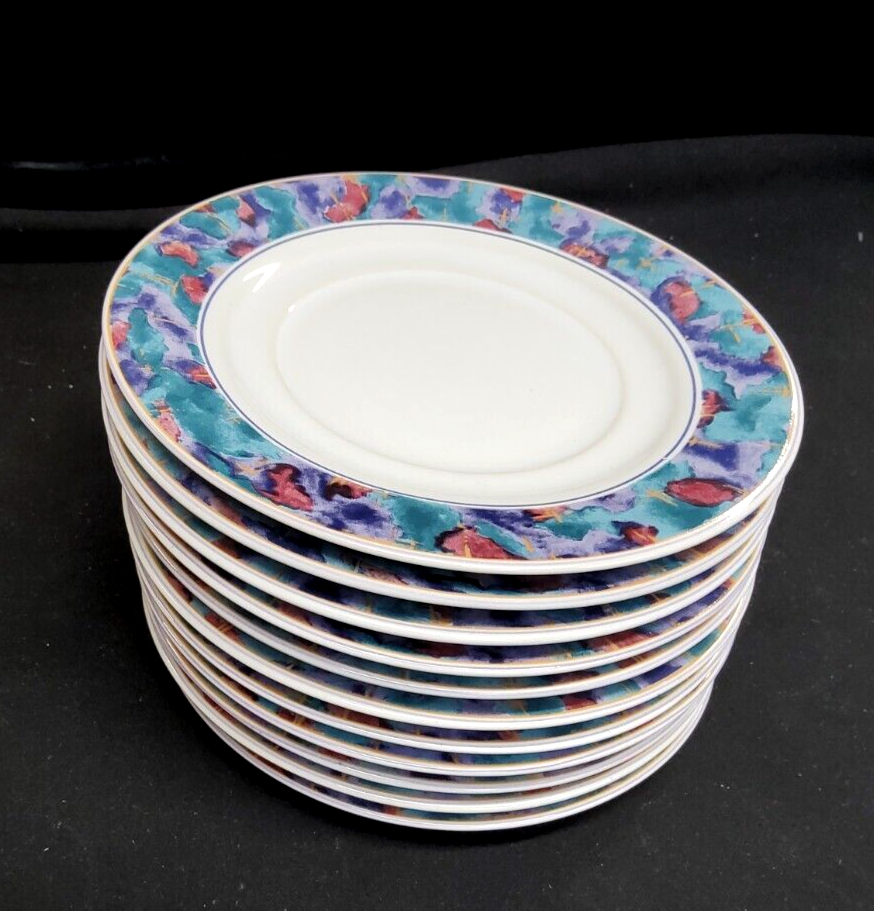 Sango Saucers Plates “Spring Jewel” #4819 Deborah Mallow 6.25” Set Of ...