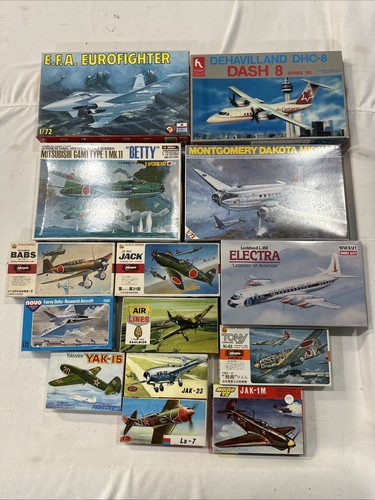 Vintage Mixed Brands 1/72 Scale Airplane Models Lot 14 Total Models. | eBay