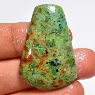 32 Ct AAA Natural Australian Chrysocolla Cabochon Loose Gemstone ...