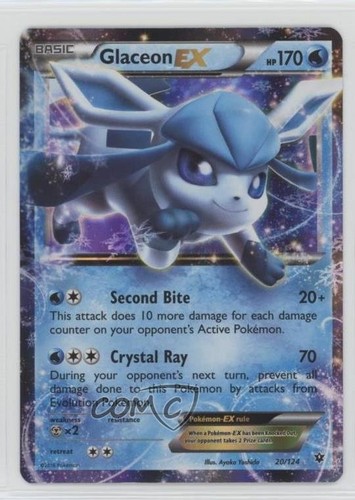 Glaceon EX Pokemon XY Fates Collide #20 2rz | eBay