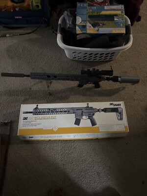 Sig Sauer Mcx Virtus Pcp Air rifle With DonnyFL Moderator, And Truglo 1 ...