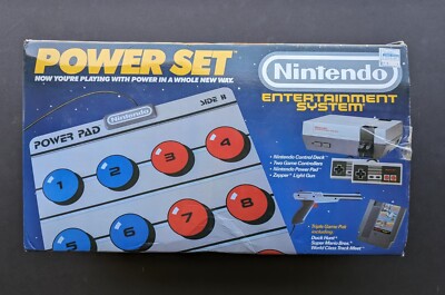 NES Power Set Nintendo Entertainment System Almost CIB W/Power Pad ...