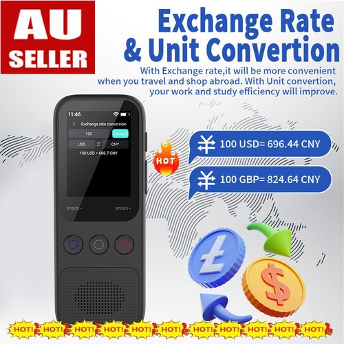 Two-Way Language Translator Real-time Voice Translator Device 138 ...