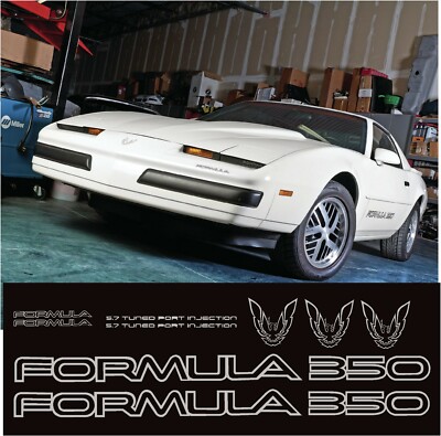 1987 1988 1989 1990 Pontiac Firebird Formula 350 Decals Stickers ...