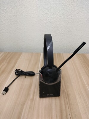 Poly Savi 7220 Office Wireless Stereo DECT Headset SYSTEM | eBay