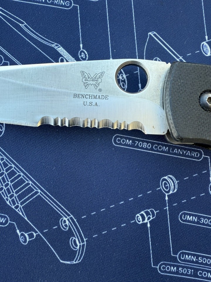 Benchmade Vintage Large AFCK 800s Advanced Folding Combat Knife ATS-34 ...