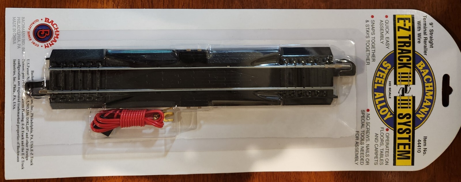 Bachmann 44410 EZ-Track 9" Straight Terminal Rerailer w/ Wire HO Scale ...