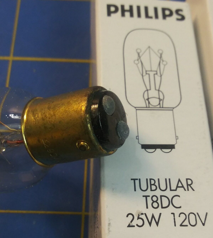Lot of 3 Philips T8DC Tubular Twist Lock Light Bulb 25W 120V Made in ...
