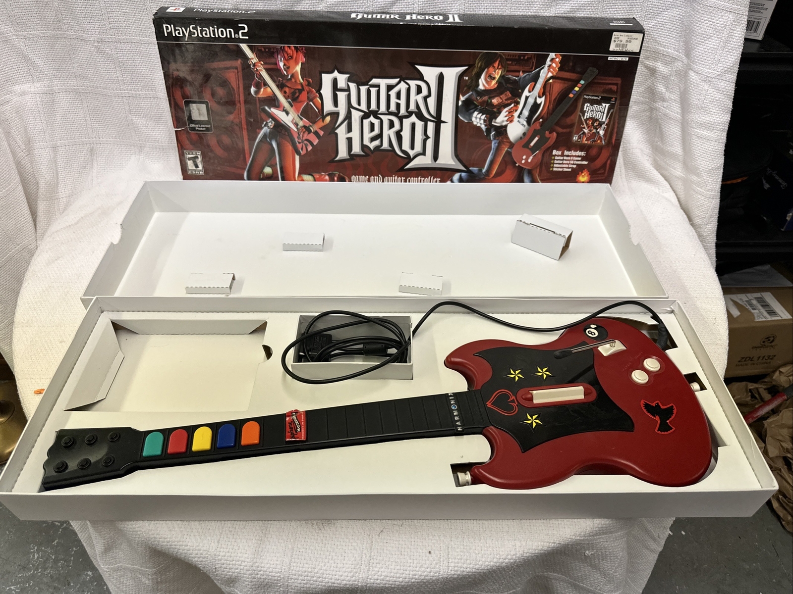 Guitar Hero 2 Red Octane PS2 Wired Guitar in Original Box | eBay