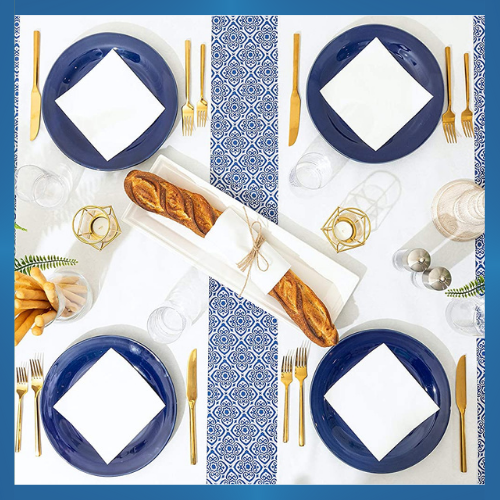 500 White Paper Napkins 30cm 1-Ply White Serviettes For Restaurants ...