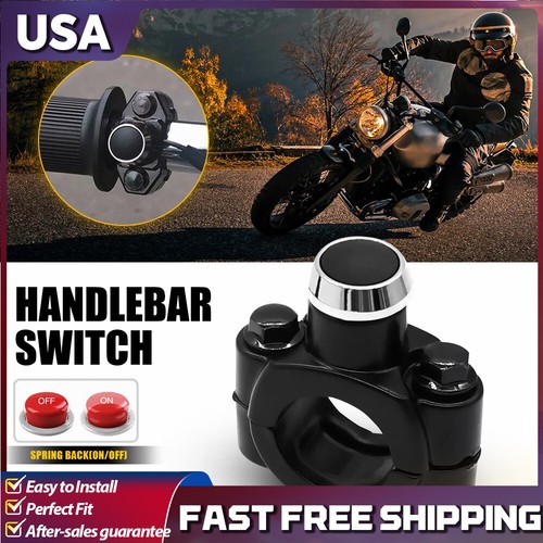 7/8" Motorcycle ATV Handlebar Kill Switch Start Push Headlight Button ...