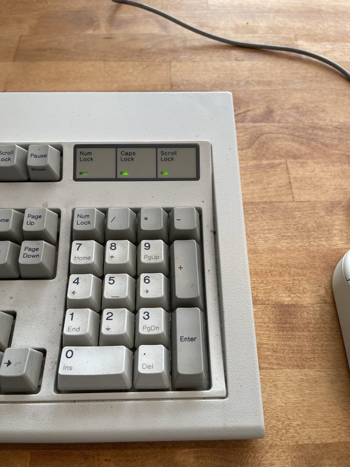 IBM Model M Keyboard 1391401 Vintage Mechanical with Mouse, Made in USA ...