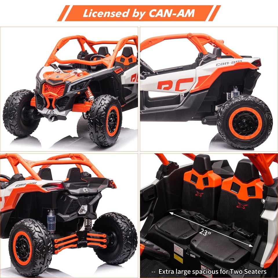 48V(24Vx2) 2 Seats Ride On UTV Electric Car Toys for Kids With remote ...