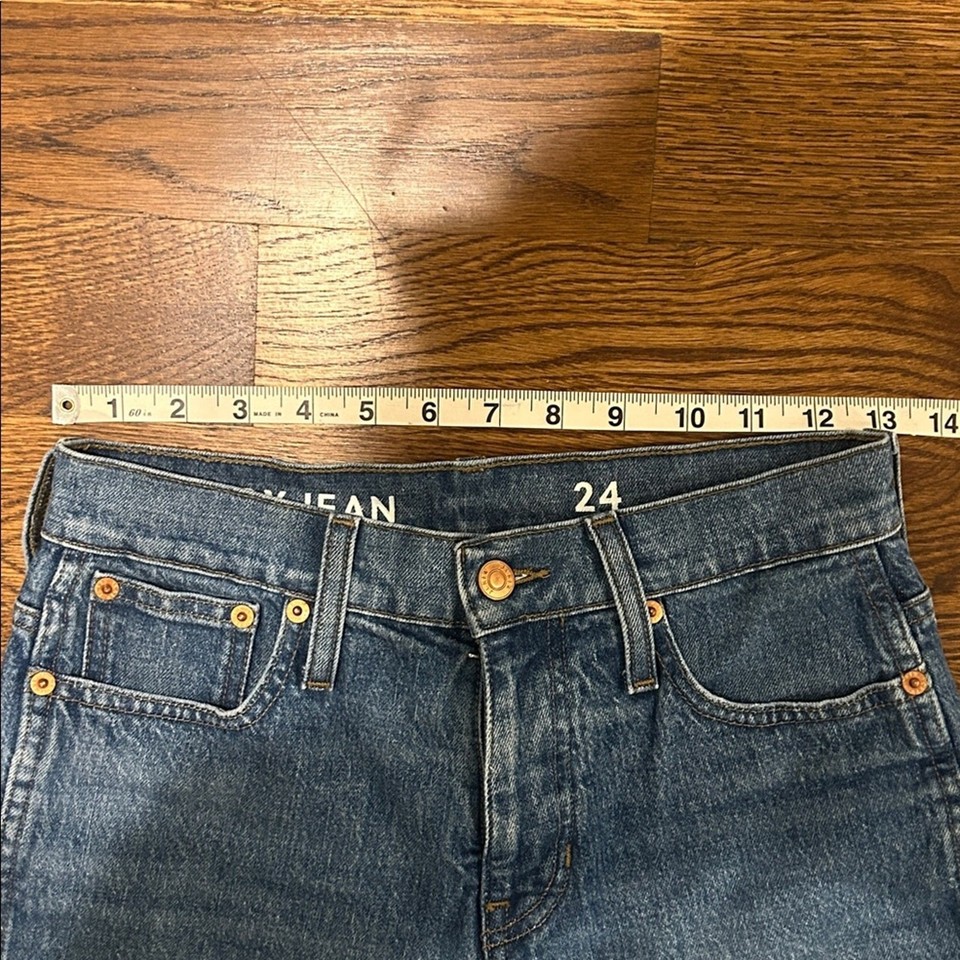 J. Crew Peggy Jean Size 24 medium wash cropped wide leg high rise jeans | eBay