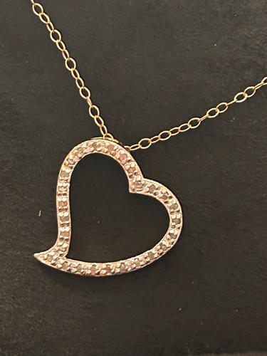Gorgeous Diamond Necklace – 18K Yellow Gold Over Sterling Silver – 0.27 ...