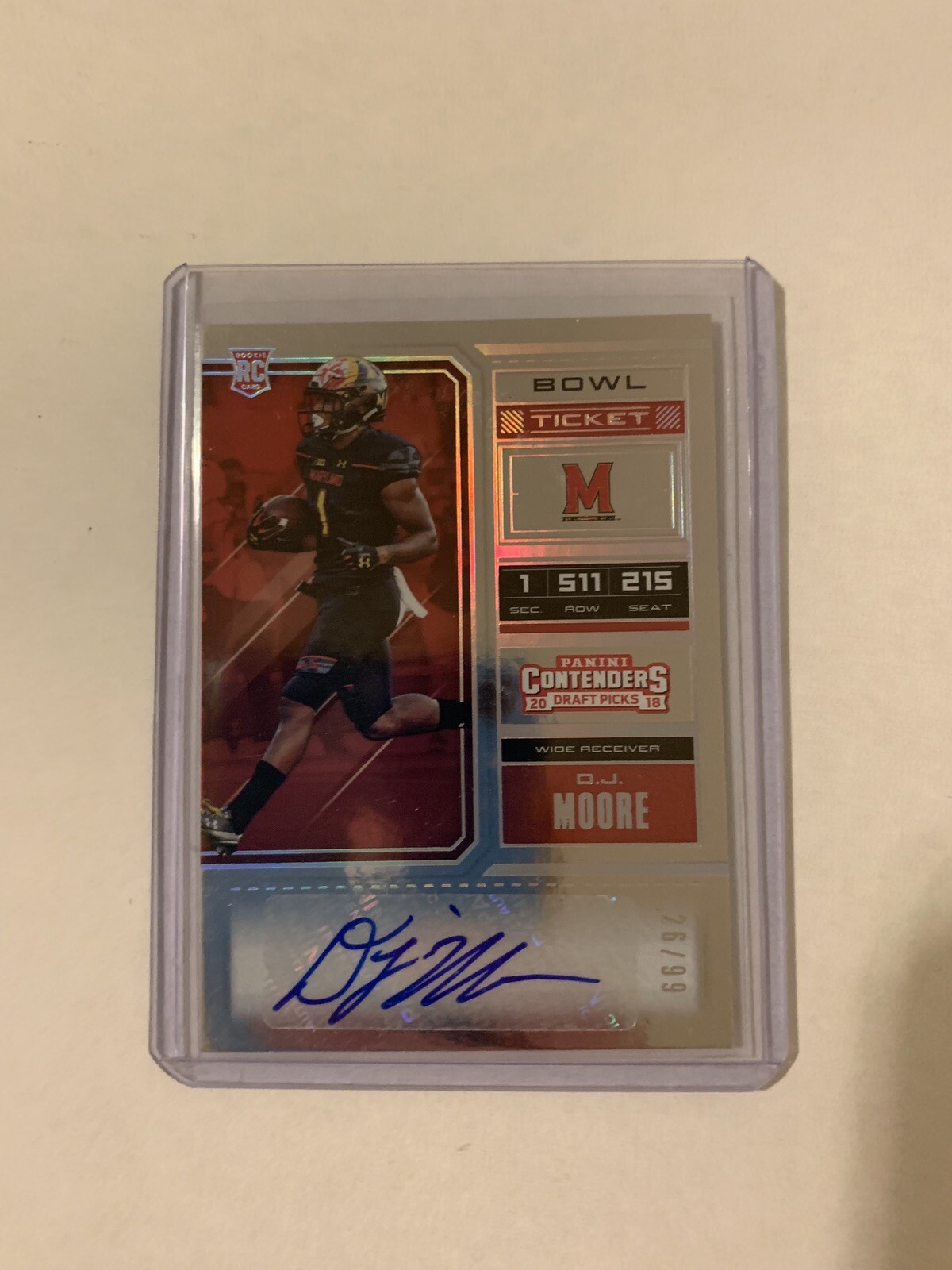 2018 Panini Contenders Draft Picks - College Ticket Bowl Ticket #185 D ...
